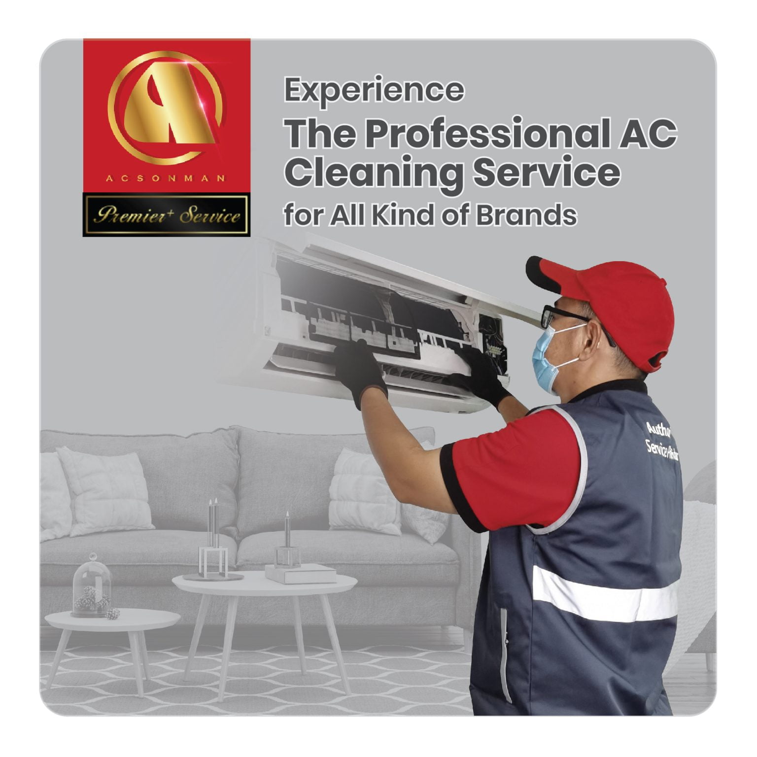 Cleaning Service - Ceiling Cassette-Indoor & Outdoor Unit - Acson ...
