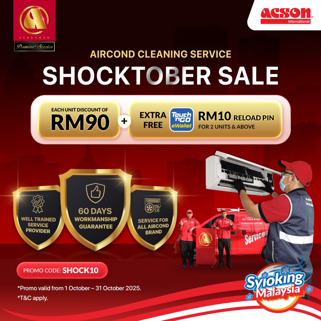 Cleaning Service - Wall Mounted (Indoor + Outdoor Unit) - Acson Online ...