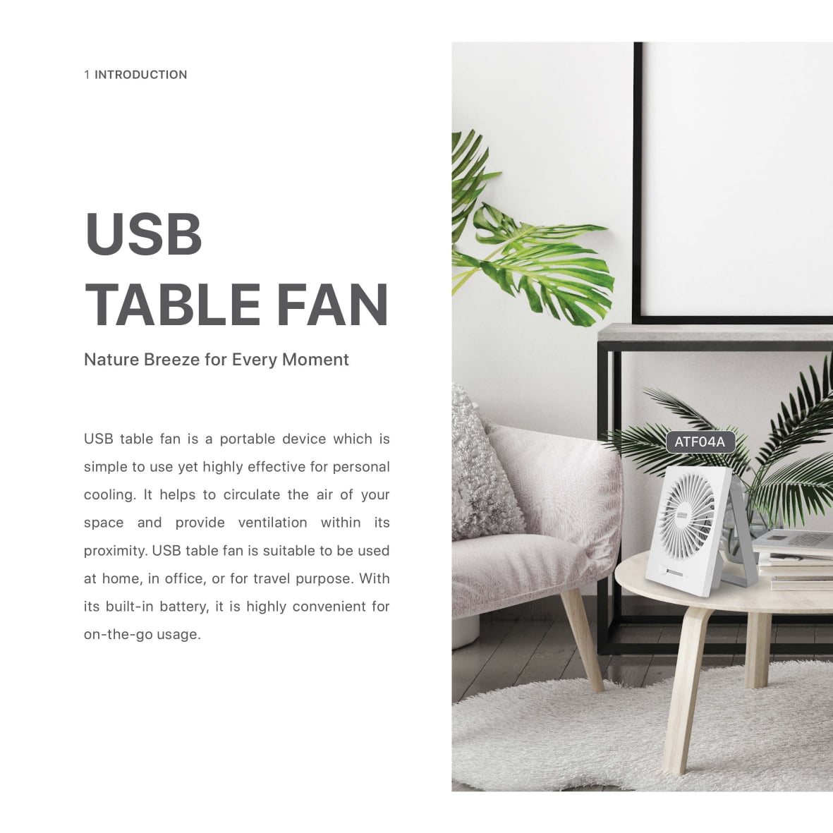 Mini USB Table Fan - Acson Online Store