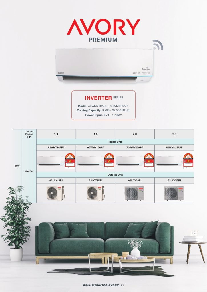 AVORY Premium Inverter (2.0HP) Air Conditioner R32 WiFi - Acson Online ...