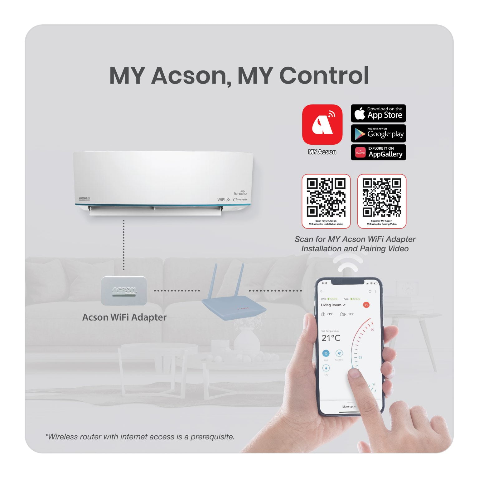 WiFi Adapter + Installation - Acson Online Store