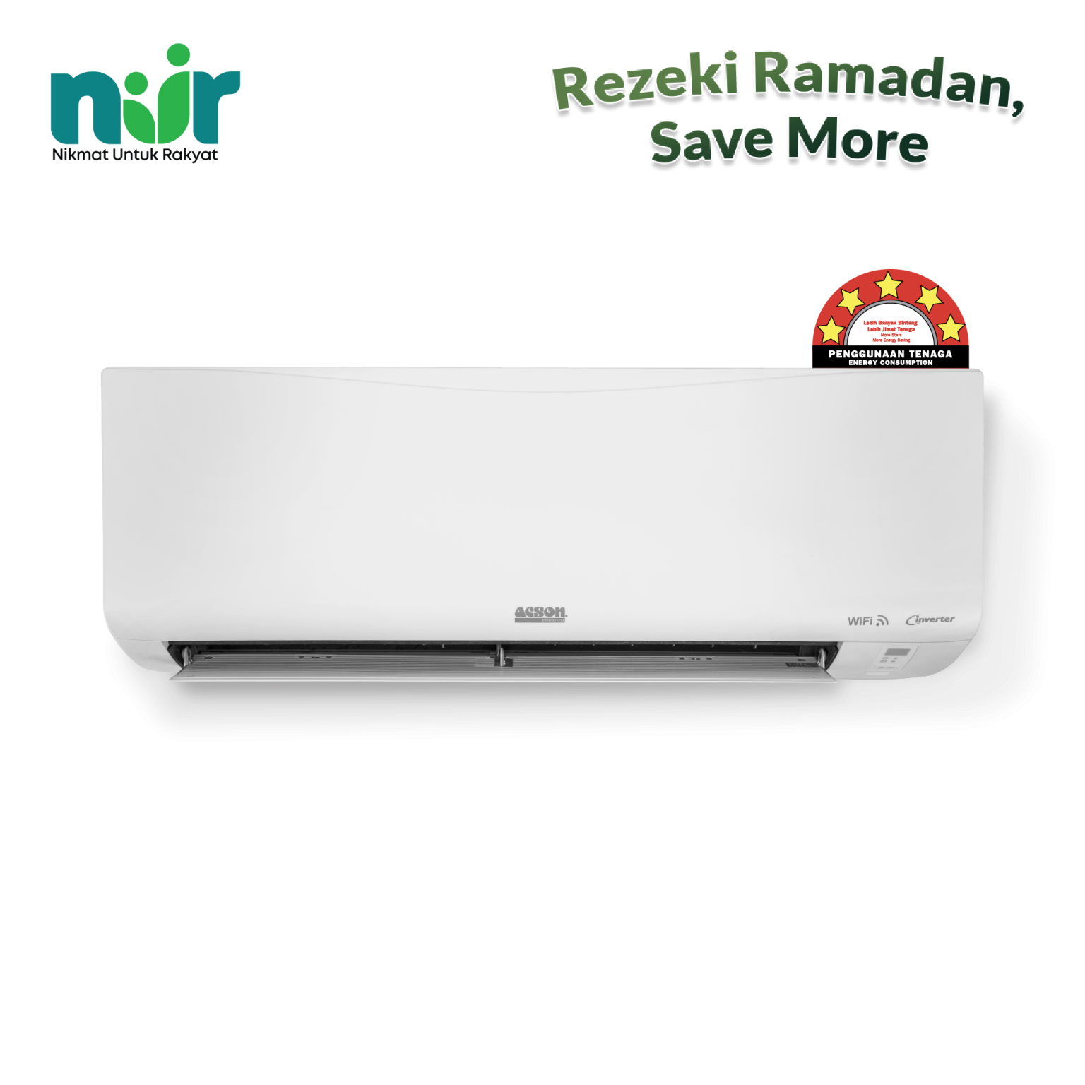 REINO+ Inverter (1.5HP) Air Conditioner R32 WiFi - Acson Online Store