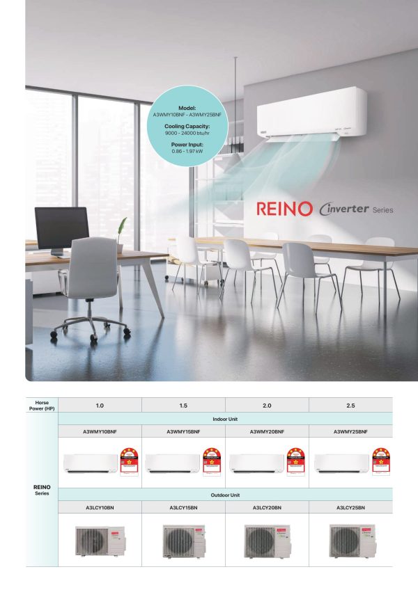 REINO Inverter (1.5HP) Air Conditioner R32 WiFi - Acson Online Store