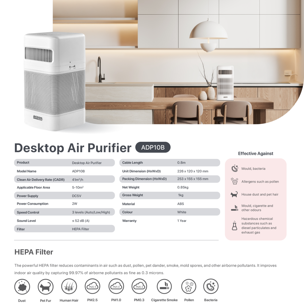 Desktop Air Purifier - Acson Online Store
